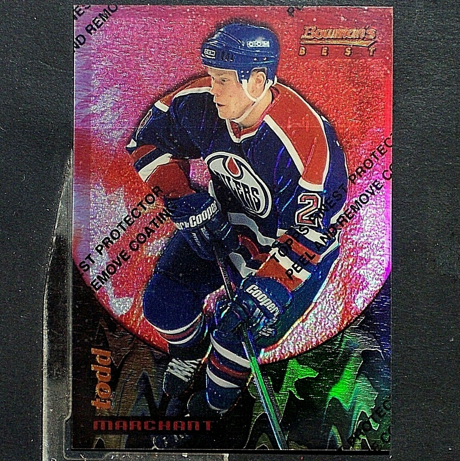 TODD MARCHANT 1994-95 Finest Bowman's Best Refractors #R19 Edmonton ...