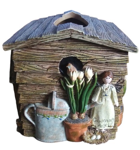 Linda Spivey's Garden Angel Tissue Box Cover Decorative Bird Flowers ...