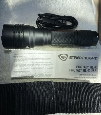 Streamlight Protac HL-X USB/Protac HL-X Flashlight Black 1000 Lumens ...