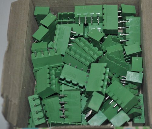 Lot of 52 Phoenix 4-Position Combicon Connector Headers Male PCB 5.08 ...