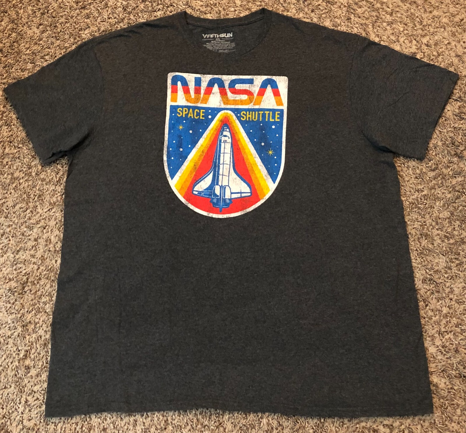 NASA Space Shuttle Big Classic Logo Fifth Sun Men's D… - Gem