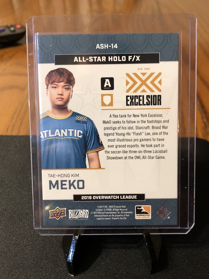 2019 Overwatch League Upper Deck All Star Game Holo Tae-Hong Kim Meko # ...
