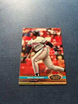 1991 Stadium Club Baseball Cecil Fielder#186 Set Break NM | eBay