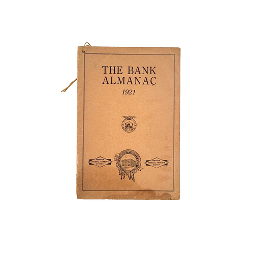 1921 The Bank Almanac Sanford National Bank Maine ME Calendar Zodiac ...