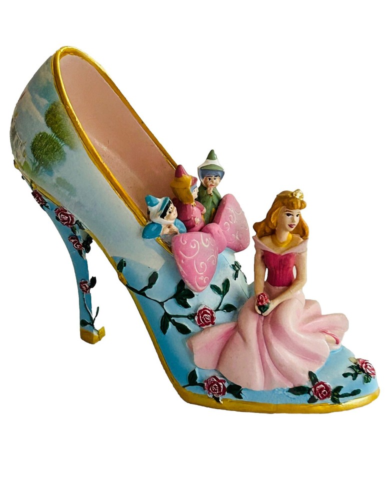 Set Of 6 Once Upon A Slipper Disney Princess Shoe Figurines Bradford ...