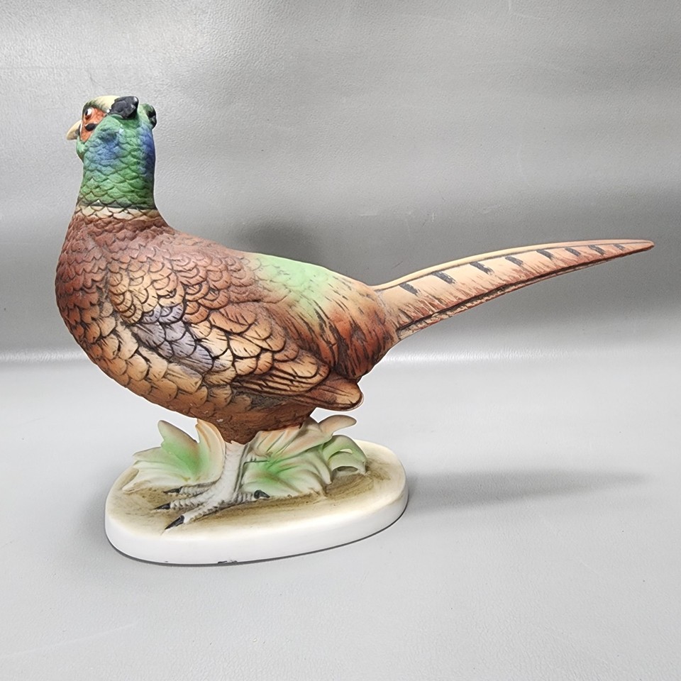 Vintage Lefton China Ringneck Pheasant Figurines Hand Painted Porcelain ...