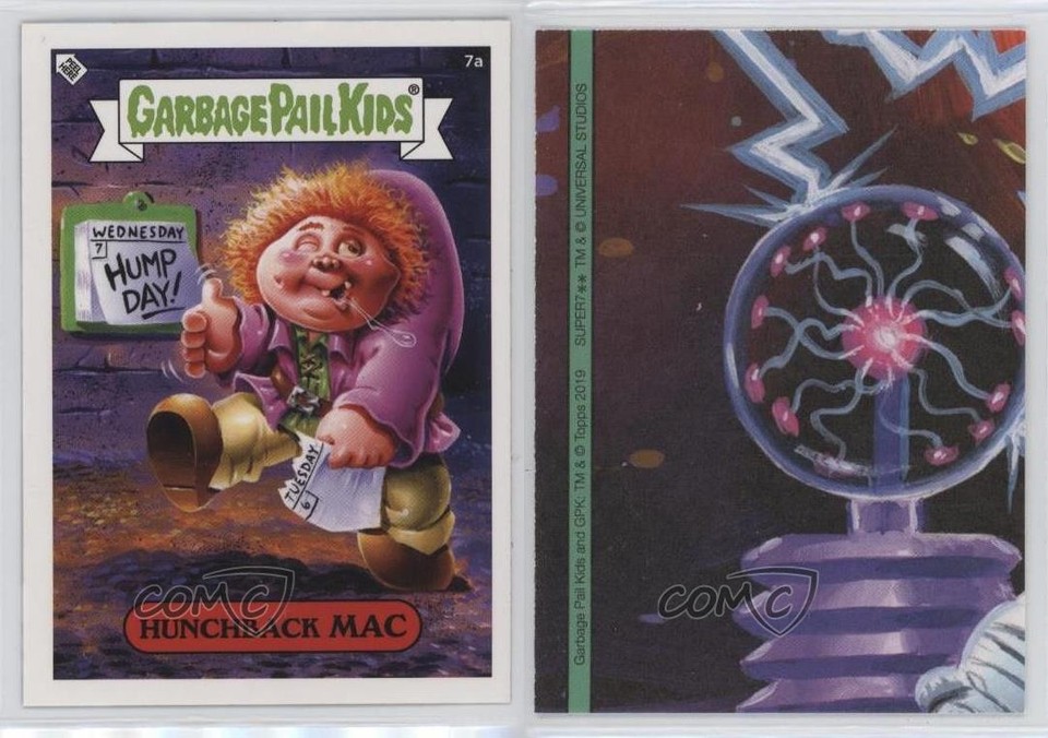 2019 Topps Garbage Pail Kids x Universal Monsters Hunchback Mac #7a ...