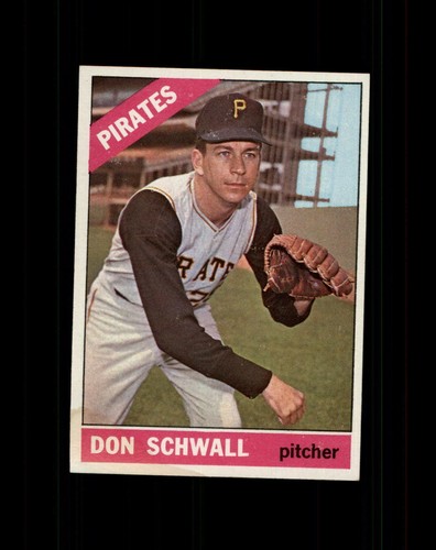 1966 Topps Baseball #144 Don Schwall (Pirates) STARX 8 NM/MT (CS34799 ...