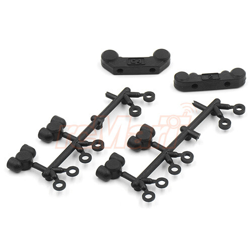 3Racing Sakura Mini MG Suspension Mount Set Black RC Cars M-Chassis # ...