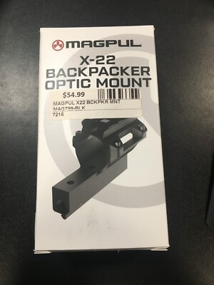 Magpul X 22 Backpacker Stock Optic Mount Anodized Aluminum, Black ...