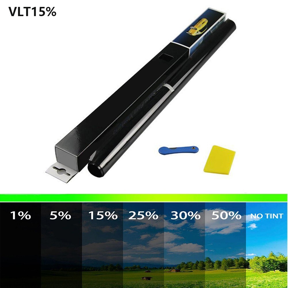 Easy to Use 15%VLT Tinting Film Professional Workmanship Black PET ...
