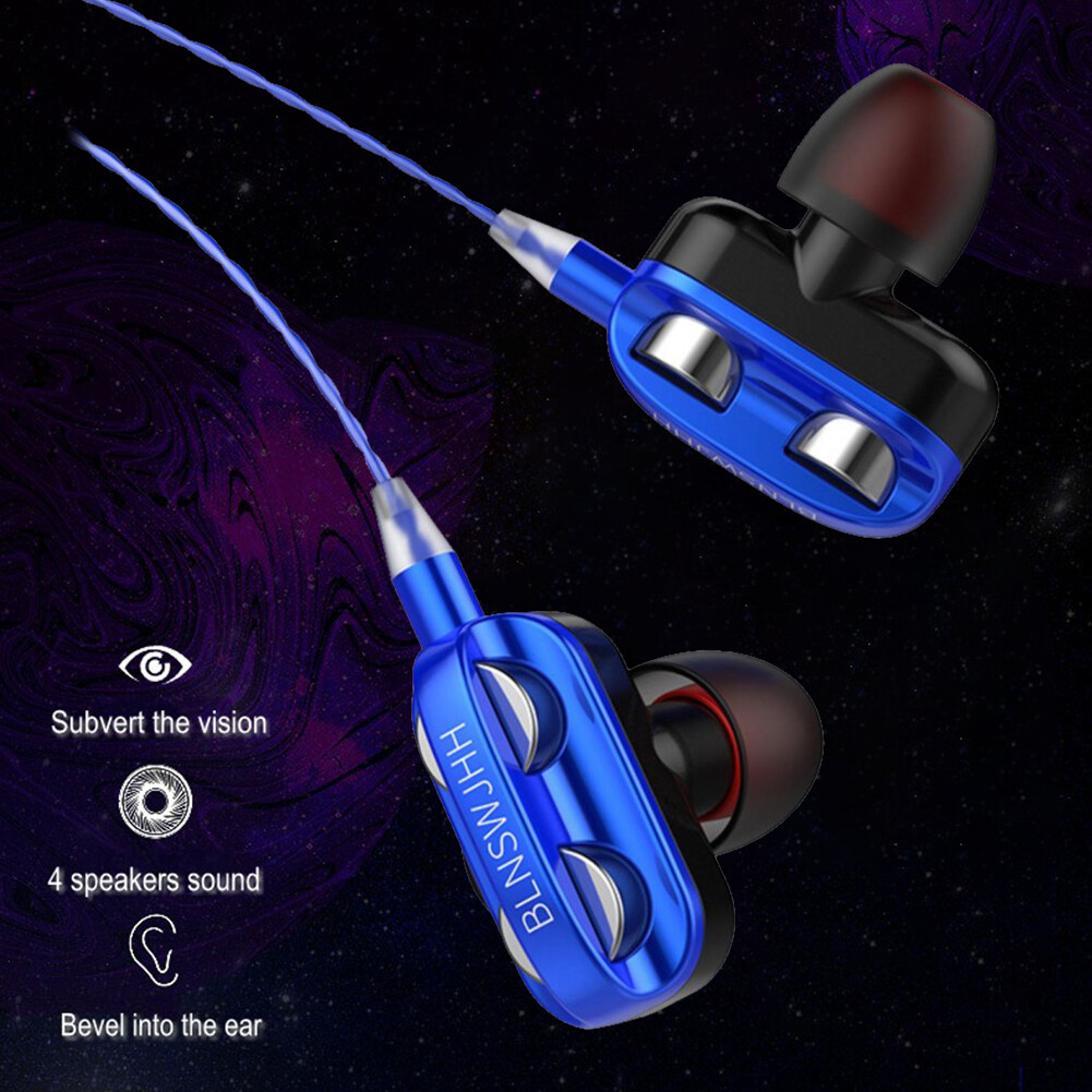 AU A4 In-Ear Headphone 3.5mm Plug Ergonomic Wired Earphones for Phone ...