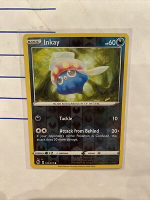 Pokemon Card - Inkay Reverse Holo Common 044/073 - Champion's Path ...