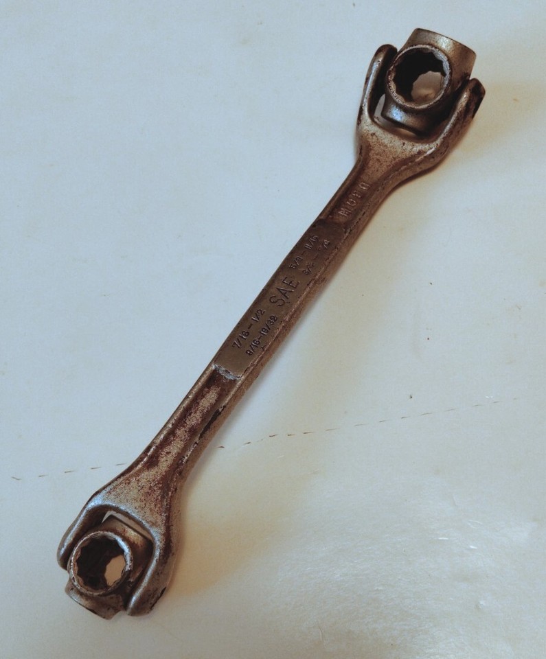 ENKAY No. 705 Dog Bone Multi Socket Wrench SAE 12 Point GERMANY 7/16 ...