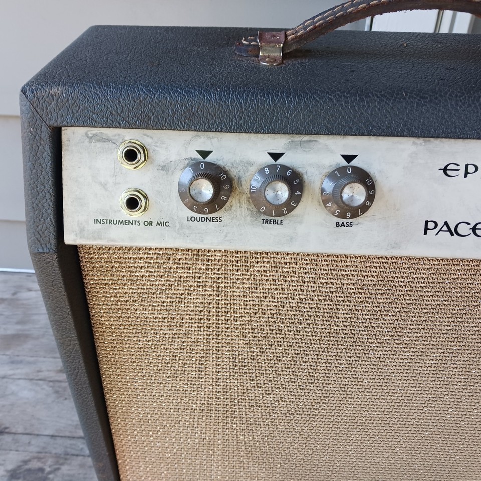 Vintage Epiphone Pacemaker Electric Guitar Tube Amp EA 50 Working Attic ...