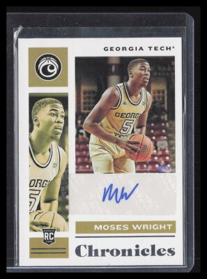 MOSES WRIGHT 2021 Panini Chronicles Draft Picks Rookie Autograph ...