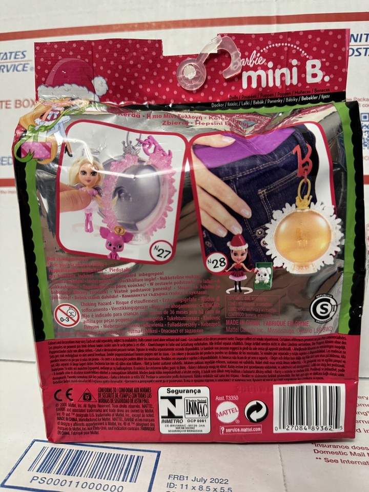 Barbie Mini B. Christmas Series #27 Mattel 2009 NEW | eBay