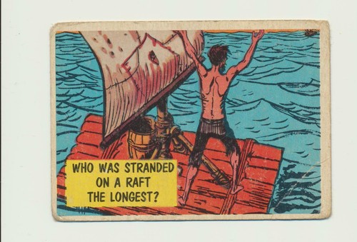 1956 Topps Isolation Booth R714-10 #58 Longest Raft | eBay
