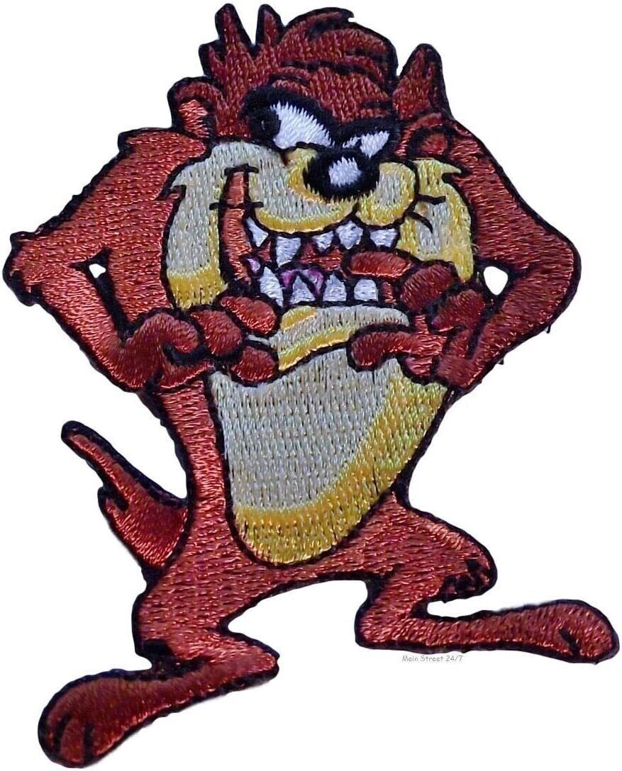 Looney Tunes Taz Smirking Figure Embroidered Patch | eBay