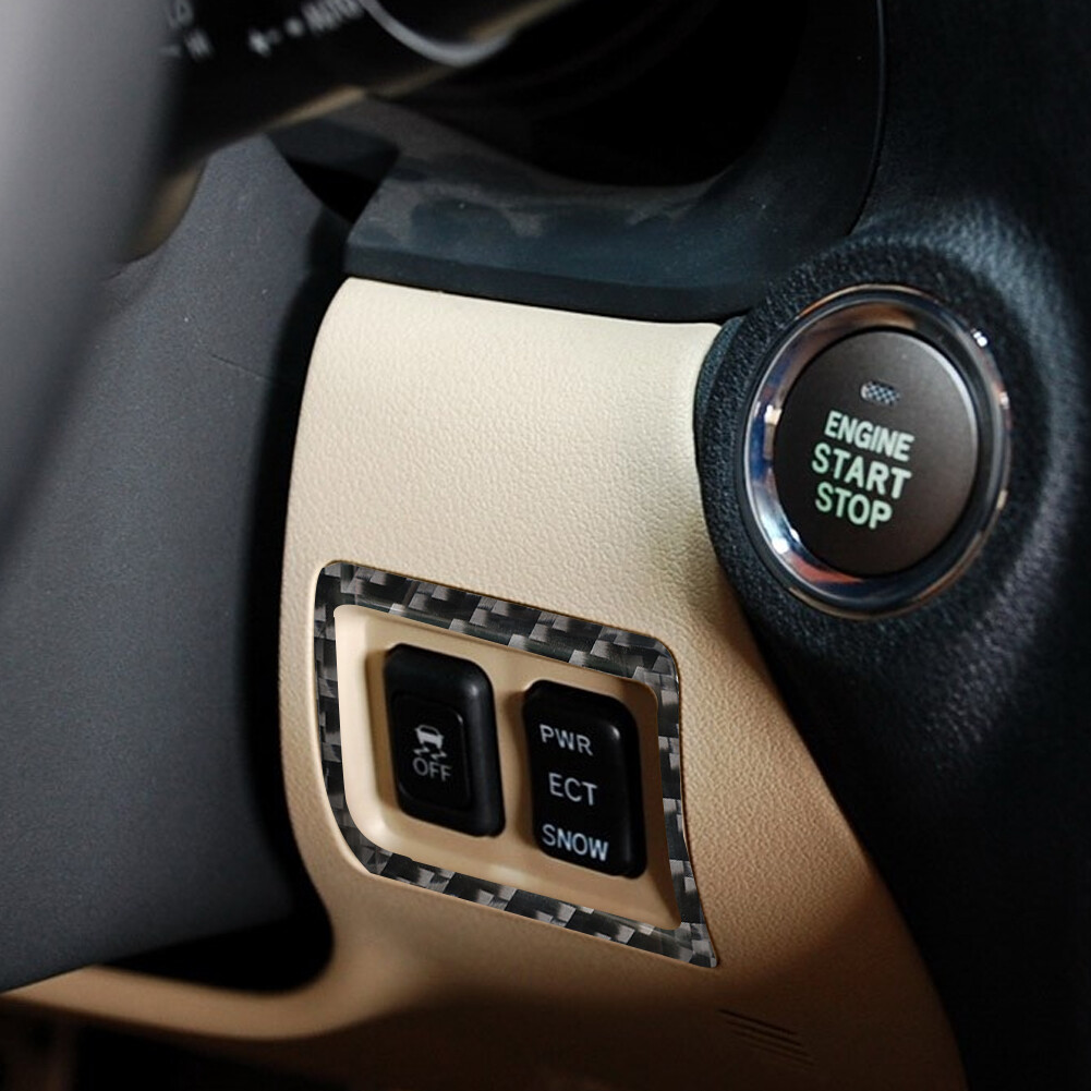 For Lexus IS250 IS350 Carbon Fiber TRC Switch Panel Frame Sticker Trim ...