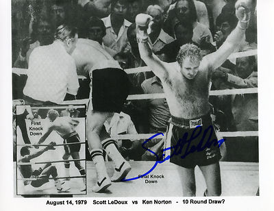 SCOTT LEDOUX - Pro-Heavyweight-Boxing Great vs. Ken Norton 8x10-B&W ...