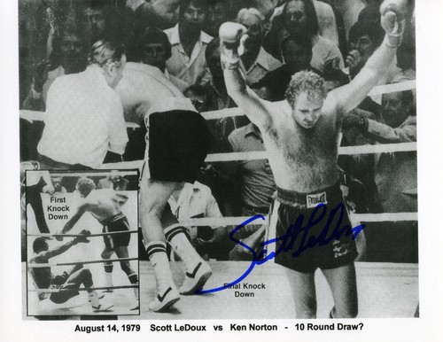 SCOTT LEDOUX - Pro-Heavyweight-Boxing Great vs. Ken Norton 8x10-B&W ...