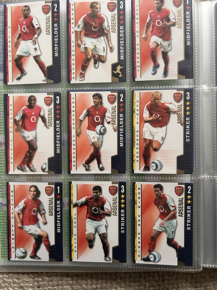 Trading Card Shoot Out 2004/05 Complete Arsenal Team Collectible Cards ...
