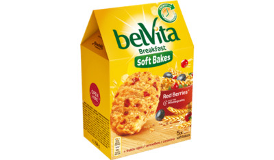 BELVITA SOFT BAKES RED BERRIES Wholegrain Breakfast Biscuits Cookies ...
