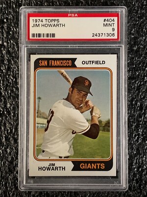1974 Topps Baseball #404 Jim Howarth PSA 9 | eBay