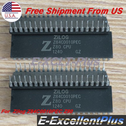 4PC Zilog Z84C0010PEC Z84C0010 CPU In-line Microcontroller IC Chip Z80 ...