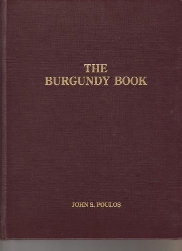The Burgundy Book by John Poulos And ( Addendum Book Included ) 2 books ...