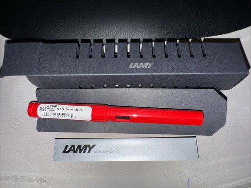 Lamy safari Fountain Pen Red Broad 4000187 | eBay