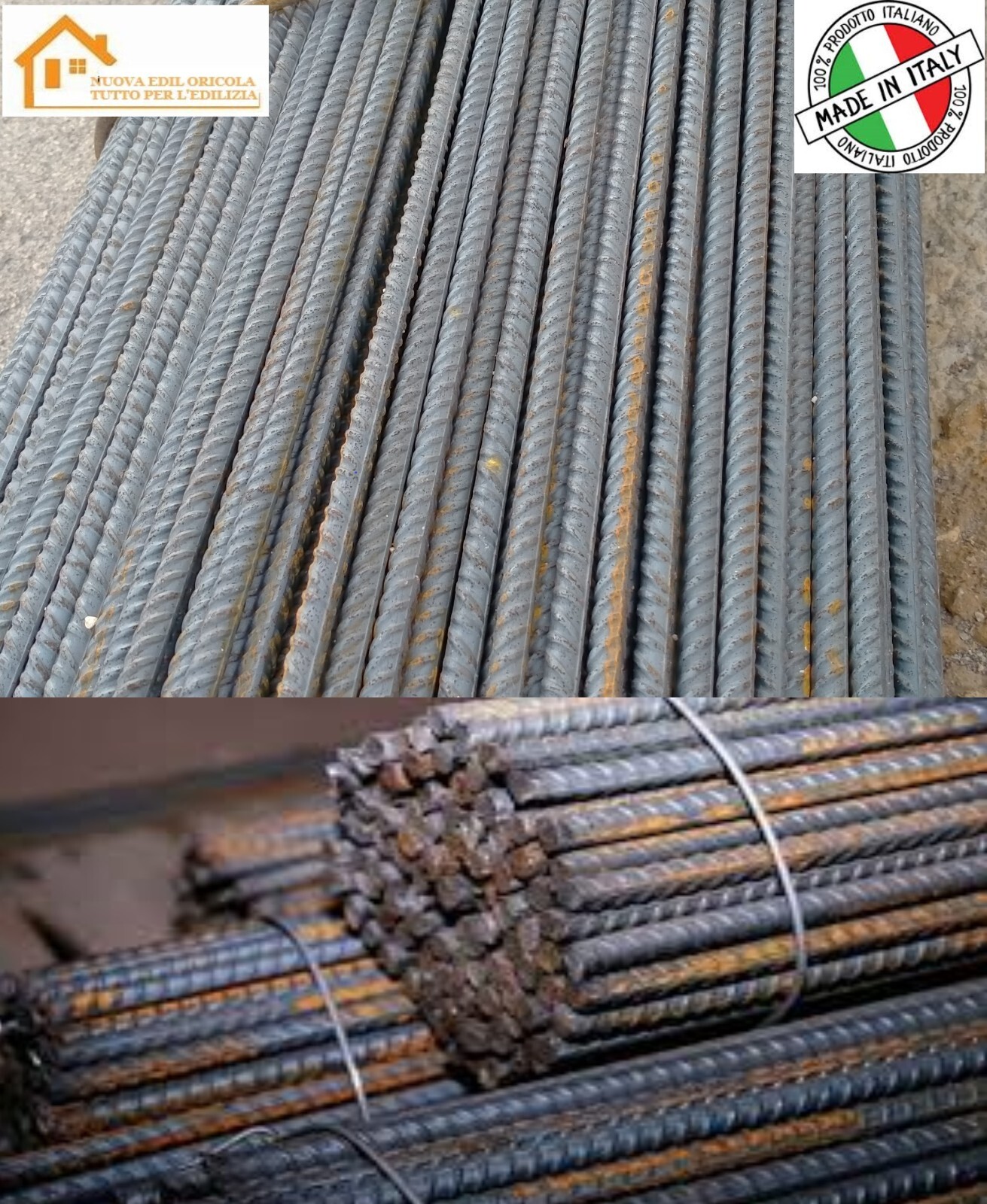 Ferro Tondo Nervato Barra Tondino Carpenteria Recinzione MT 3 Diametro ...