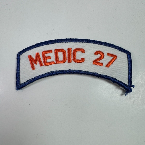 Medic 27 Top Rocker - EMS EMT Ambulance Paramedic Rescue Fire Patch U1 ...