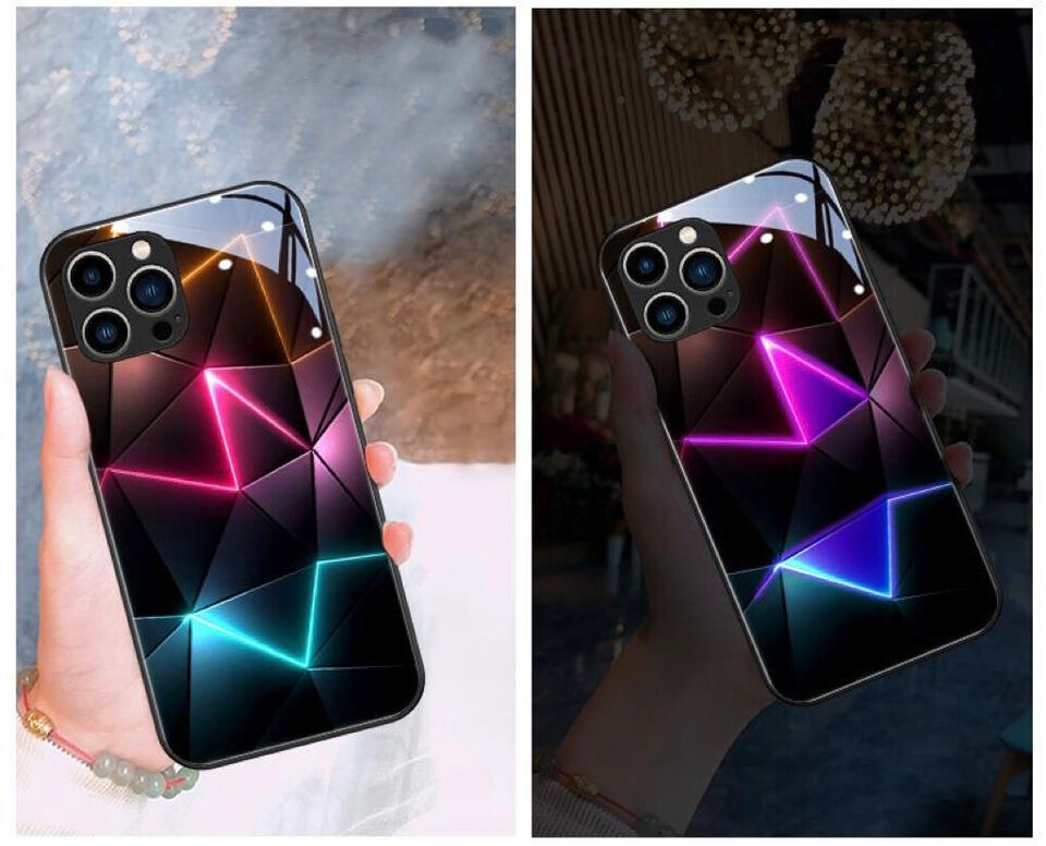 Fashion Led Phone Case Call Light Led Flash Light Up For iPhone 11 12 ...
