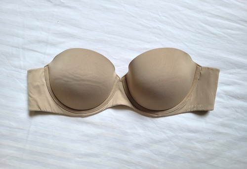 Calvin Klein Nude Strapless Bra Size 34C 12C FRI 90C EUR 75C | eBay