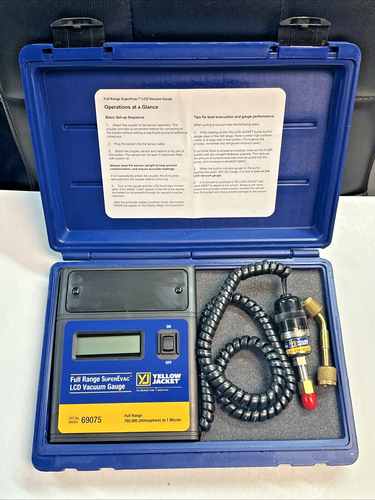 Yellow Jacket 69075 Full Range SuperEvac LCD Vacuum Gauge | eBay