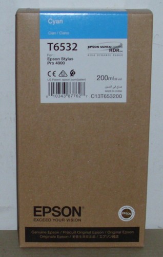 Epson T6532 Tinte cyan für Stylus Pro 4900 C13T653200 2017 OVP | eBay.de
