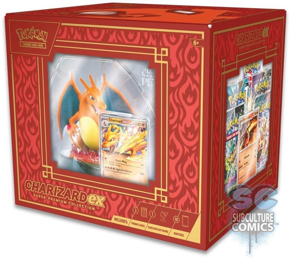 Pokémon TCG Charizard EX Super-Premium Collection Factory Sealed 10 ...