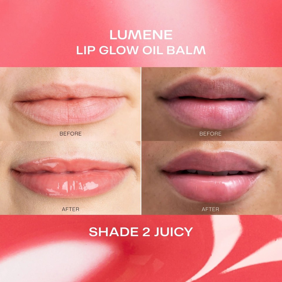 Lumene Lip Glow Oil Balm 10 ml, 100 Vegan, Wild crafted, Made in ...