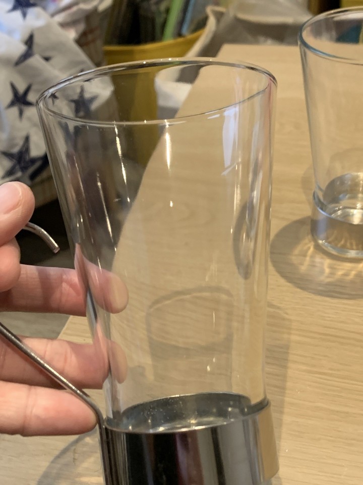 Bormioli Rocco Tempered Coffee /Tea Glasses x 2 italy pre-owned | eBay UK