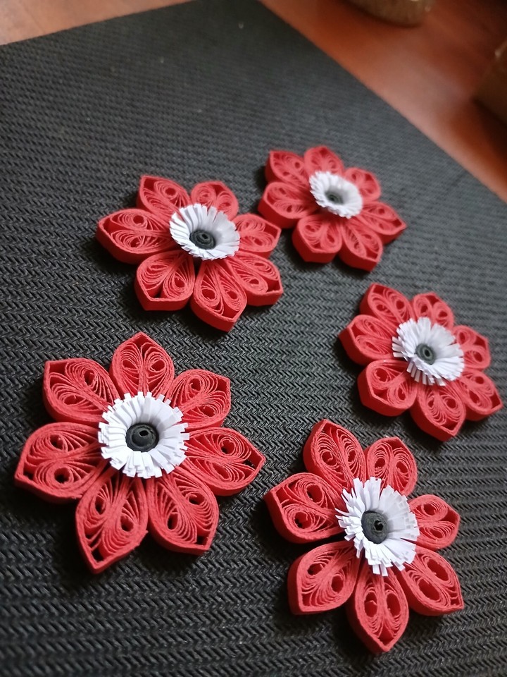 Paper quilling flowers /quilling flowers lot/quilling flowers for ...