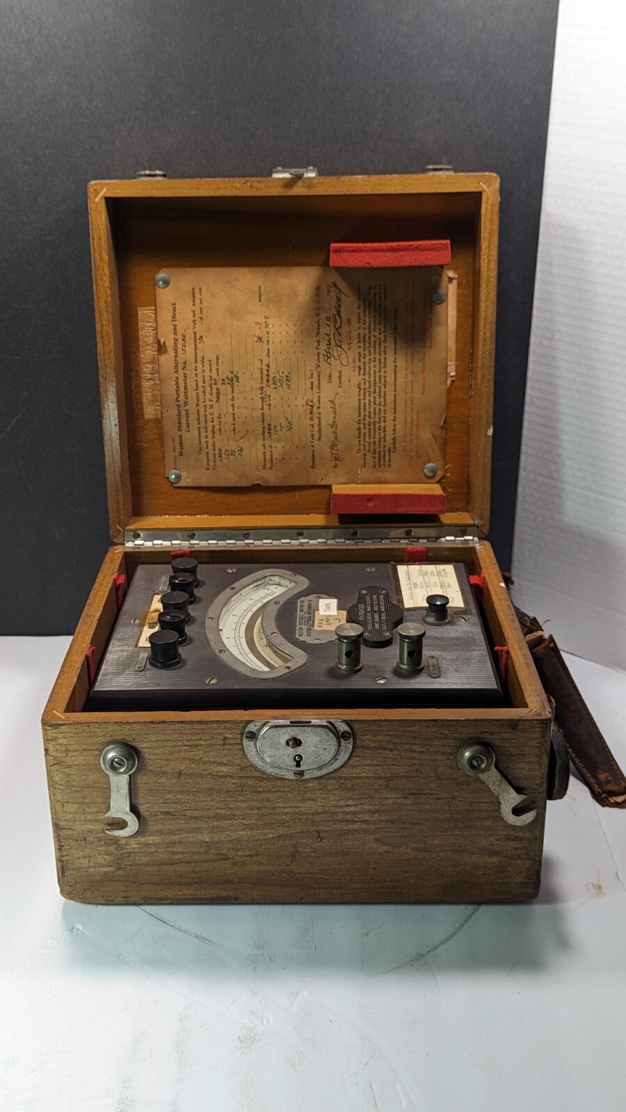 Antique Weston Electrical Instrument Watt Meter Steampunk USA W ...