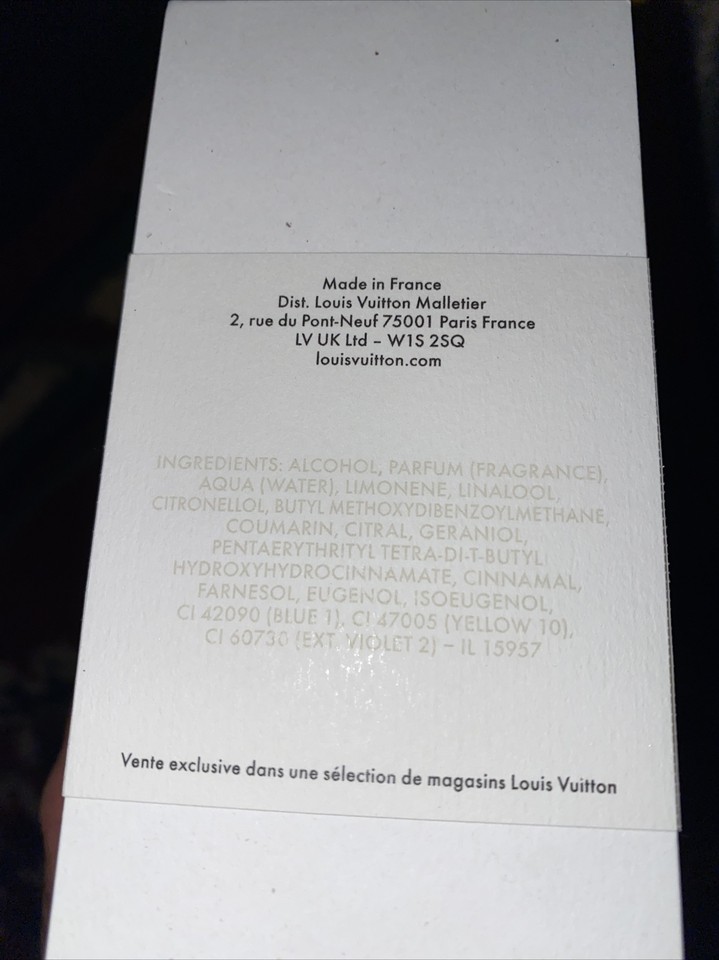 New Box Fresh Sealed LV Louis Vuitton Mens IMAGINATION Perfume 3.4OZ ...