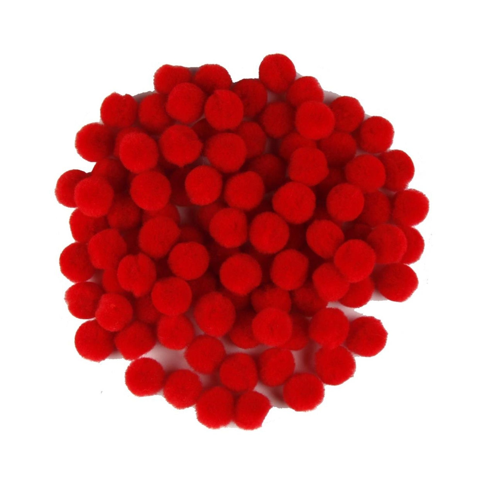 Valentine Pom Poms | Red Pom-Poms - .5in. - 100 Pieces/Pkg. (nmpom ...