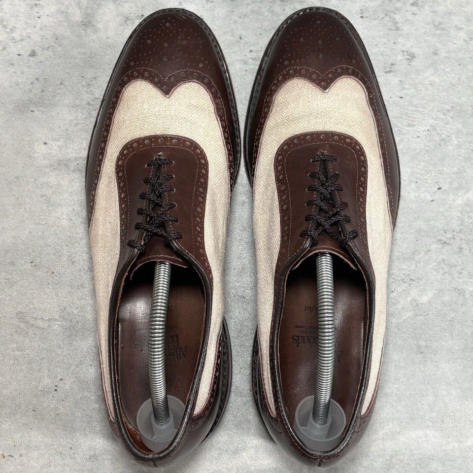Allen Edmonds Strawfut Spectator Two Tone Oxford Wingtip Shoes Mens ...