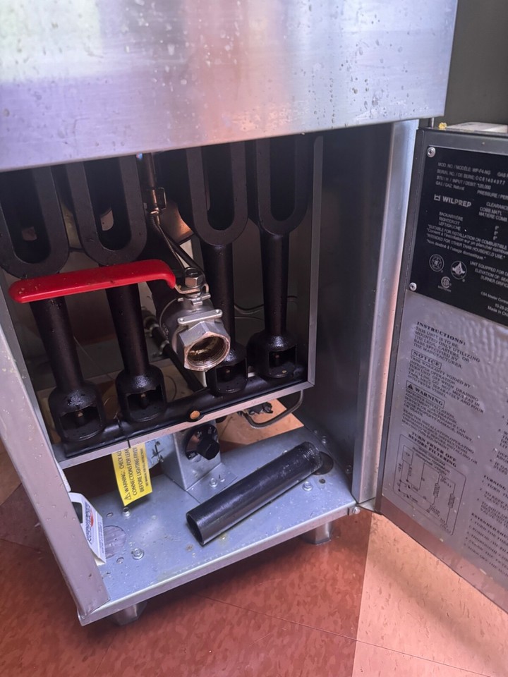 WILPREP Commercial Floor Gas Deep Fryer Propane 3 Burners 90000BTU 400 ...