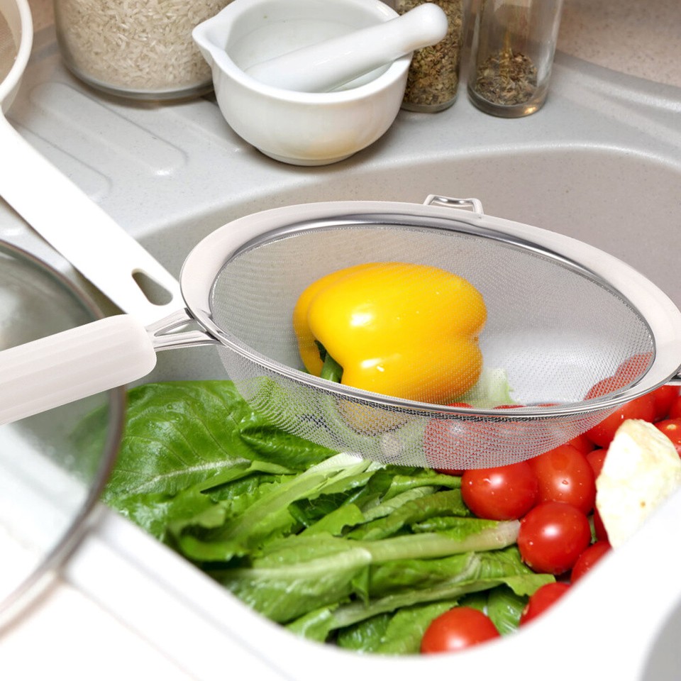 2 Count White Pp Juice Filter Soy Bean Reusable Filtering Ladle | eBay