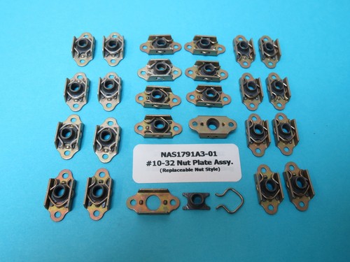 #10-32 Nutplate (25) NAS1791A3-1 Aircraft Special Aerospace Nut Plate ...