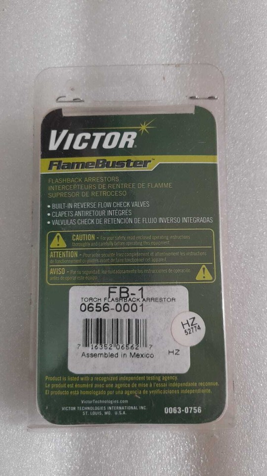 GENUINE VICTOR FLASHBACK ARRESTERS FB-1 0656-001 | eBay